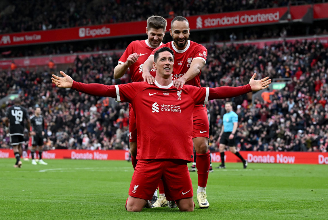 What Fernando Torres did after scoring in front of the Kop for ...