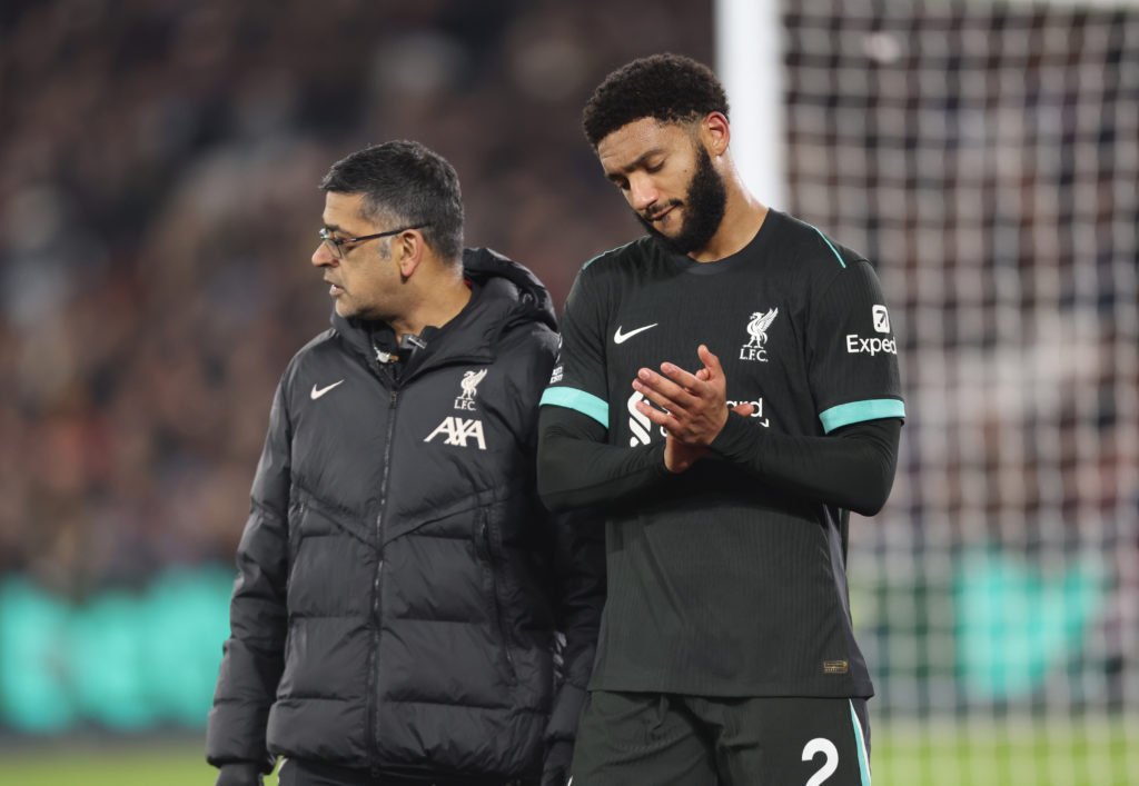 What Liverpool defender Joe Gomez told reporters after being taken off ...