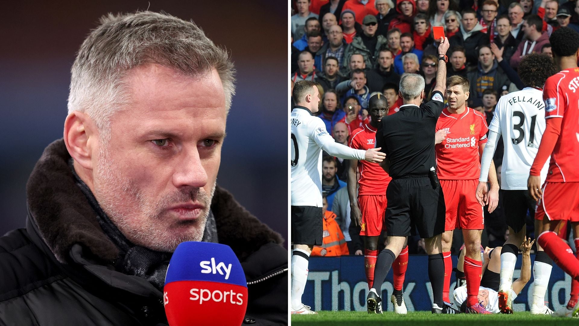 How Jamie Carragher reacted to Steven Gerrard’s ‘moment of madness’ for ...