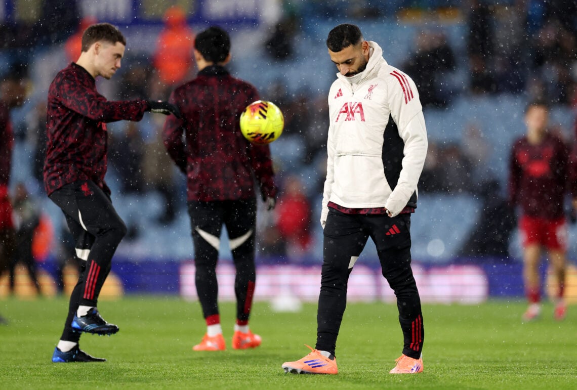 What Mohamed Salah was spotted doing on the pitch straight after Leeds ...